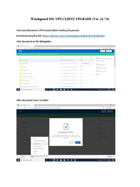 Watchguard Ssl Vpn Client Upgrade Ver 12 7 0 Pdf
