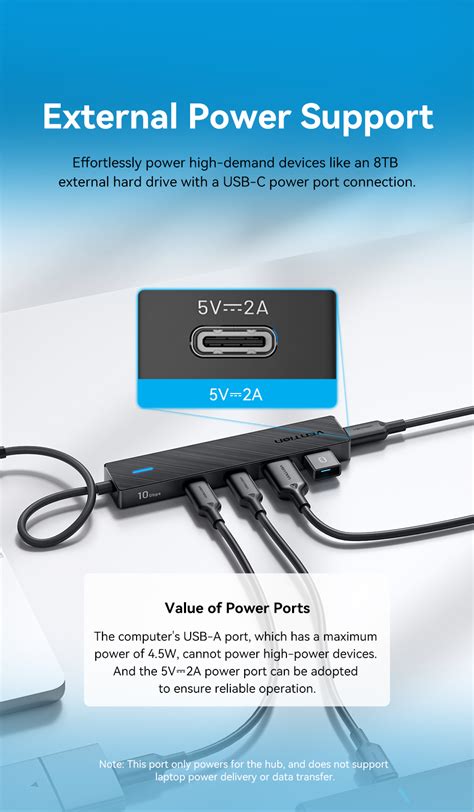 Vention Usb C Hub In Usb Gen Hub Gbps High Speed Compatible With Laptop Ipad Shopee