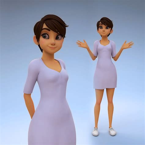 Cartoon Girl3d模型 Turbosquid 2099867