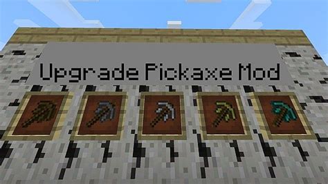 [1 6 ] Upgrade Pickaxe Mod Minecraft Mod