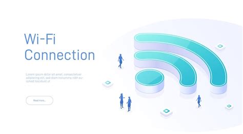 premium vector wireless technology concept people use wifi hotspot to