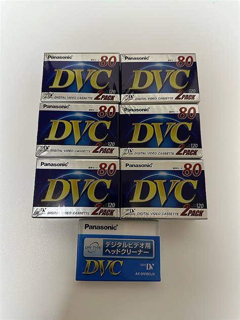 Panasonic ミニdvカセット Ay Dvm80v2 2pack×6個 ＋ デジタルビデオ用ヘッドクリーナー Ay Dvmcln