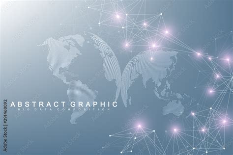 Big Data Visualization Geometric Abstract Background Visual Information Complexity Futuristic