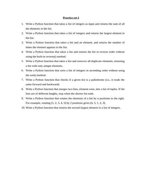 Python Practice Questions Pdf Teaching Methods And Materials