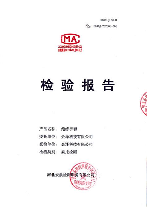 快装型全绝缘脚手架检测报告 河北安晨检测服务有限公司 检测 服务