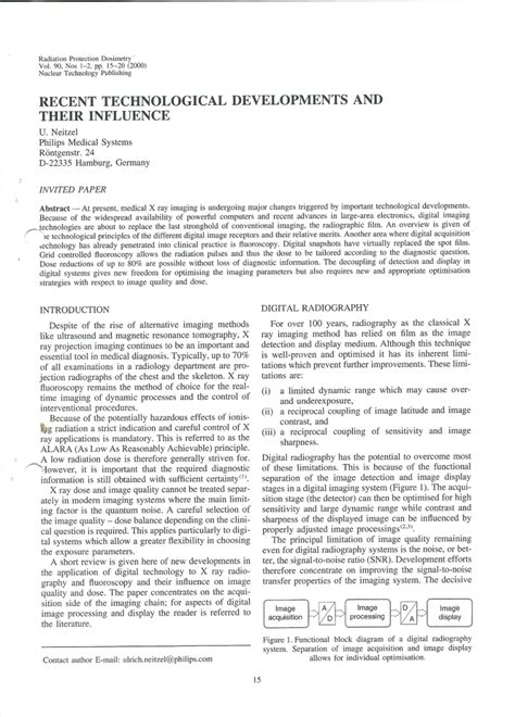 PDF Recent Technological Developments And Their Influence