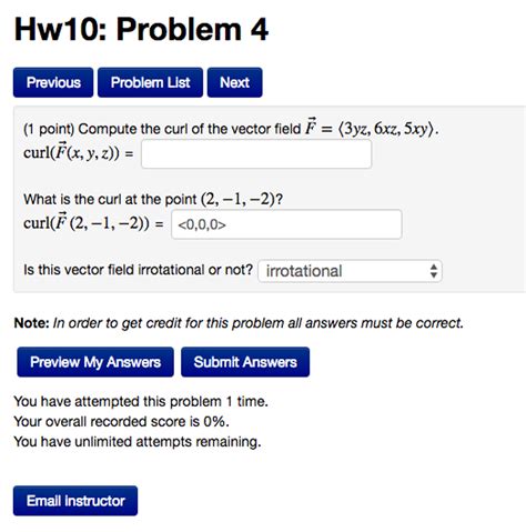 Solved Compute The Curl Of The Vector Field Vector F 3