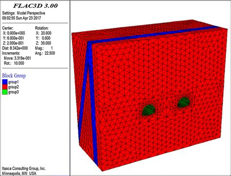 A 3d Numerical Model Of The Tunnel Download Scientific Diagram