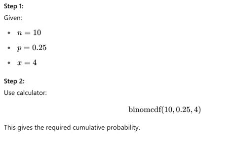 Binomial Cdf Calculator Cumulative Distribution Tool