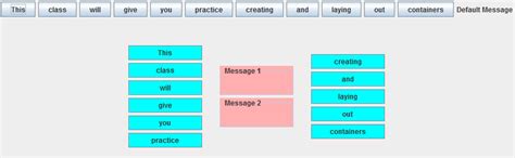 User Interface Button Layout For Two Sets Of Buttons In Java Stack Overflow