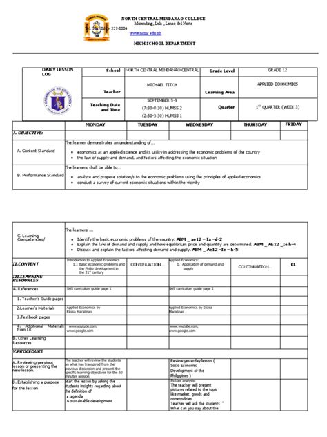 Dll Applied Econ Week 3 Pdf Sustainability Economics