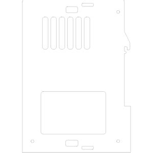 Honeywell MasterLogic ML50 MLF RD04A PLC AIO 4AO Side View MasterLogic ML50 PLC AIO Modules