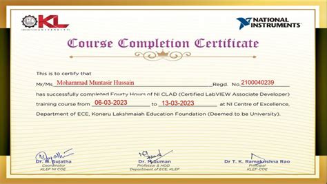 Hussain Mohammad On Linkedin Labview Certification Professionaldevelopment
