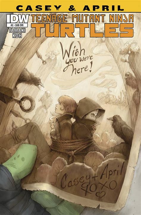 Teenage Mutant Ninja Turtles Casey And April 2 Subscription Cover