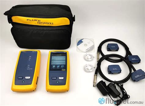 Fluke Networks Dsx 5000 Cable Analyzer Cat6a Ethernet Certifier Complete Kit