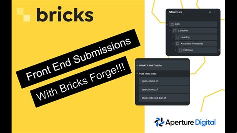 Front End Form With Bricks Builder And Bricks Forge YouTube