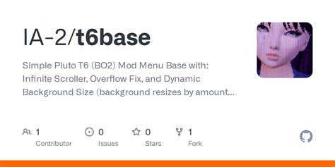 GitHub IA T Base Simple Pluto T BO Mod Menu Base With Infinite Scroller Overflow Fix