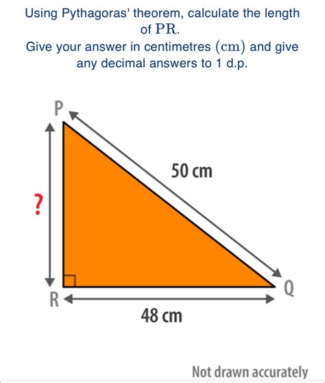 Solved Using Pythagoras Theorem Calculate The Length Of PR Give