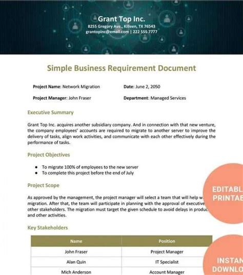 21 Agile Business Requirements Document Templates