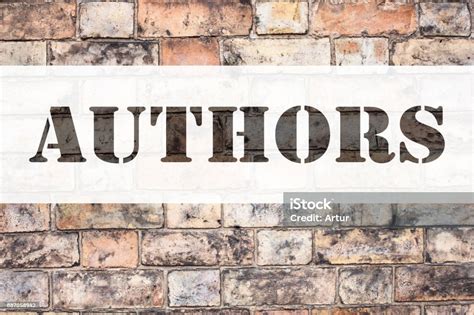 개념적 발표 저자를 표시 하는 텍스트 캡션 영감 오래 된 벽돌 배경 복사 공간에 단어 메시지 텍스트 타이 포 그래피에 대 한 비즈니스 개념 개념에 대한 스톡 사진 및 기타