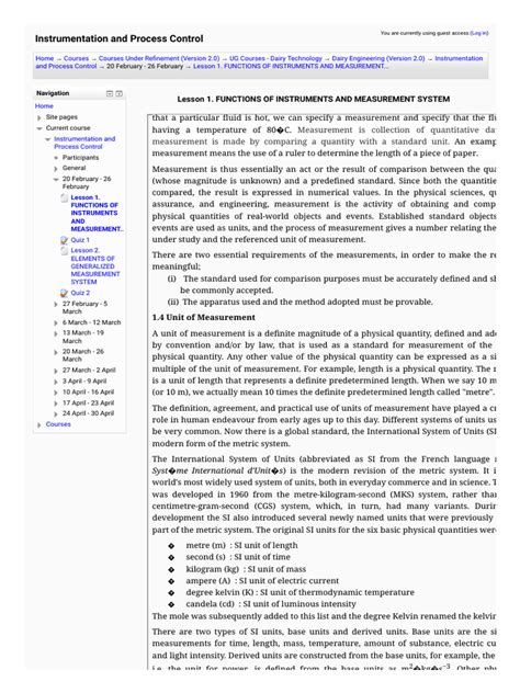 Instrumentation And Process Control Lesson 1 Functions Of Instruments