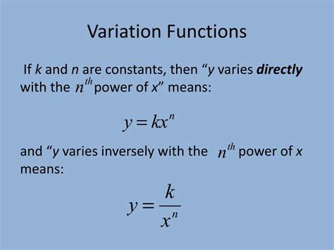 Ppt Variation Functions Powerpoint Presentation Free Download Id