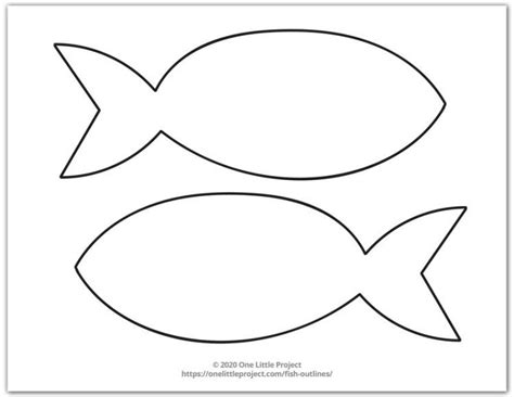 Fish Patterns And Marine Templates Printable Stencils Clip Art Artofit