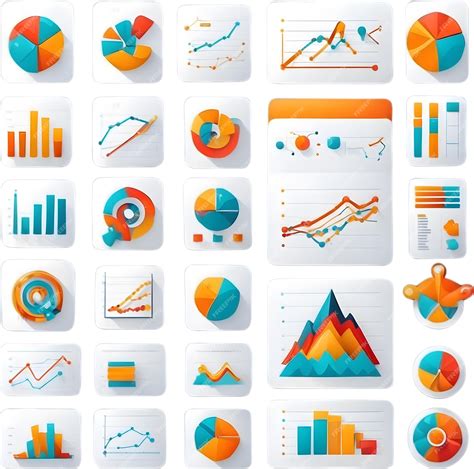 Premium Photo Chart Illustration Collection Infographic Vector Set Data Visualization Design