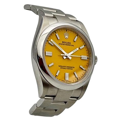 Rolex Oyster Perpetual 36 Yellow 2022 Bart Simpson New Box Papers For