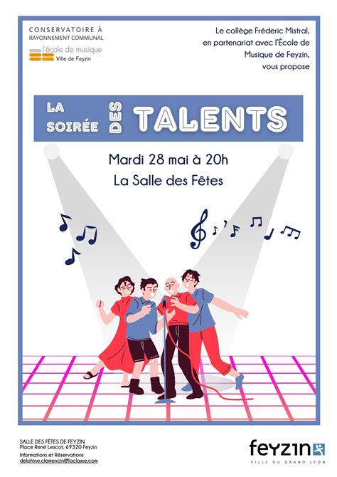 Talents Soirée Affiche Collège Frédéric Mistral