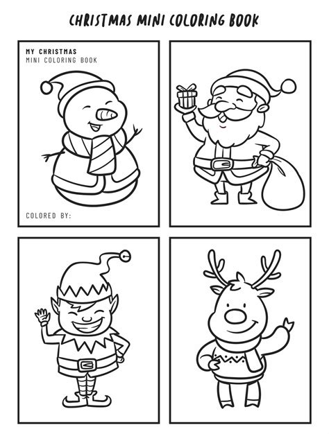Free Printable Christmas Coloring Book Pages Add Festive Fun To Your