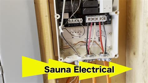 Sauna Electrical Installation For Huum Heater And Lighting Youtube