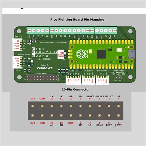 Gp2040 Raspberry Pico Fighting Board Game Controller For Etsy