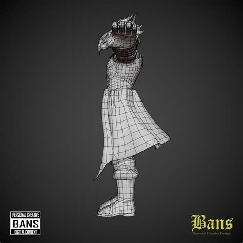 3d Model Exclusive Edition Rigged Character Kendo Rappa Vr Ar Low Poly Cgtrader