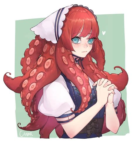 Octopus Oc Female Octopus Tentacles Anime Octopus Anime Character