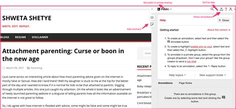 Hypothesis Web Annotator In Your Browser Shweta Shetye