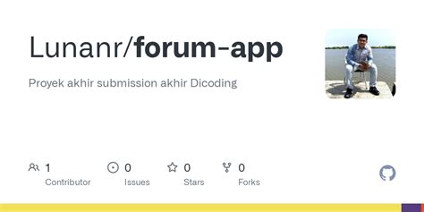 GitHub Lunanr Forum App