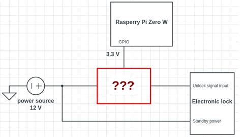 Amplifier Using A Raspberry Pi Zero W GPIO To Unlock An Electronic Lock Electrical