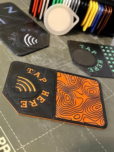 3d printed nfc keychain and business cards r nfc