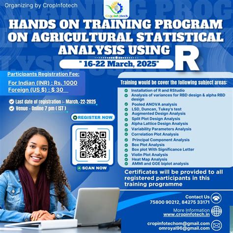agriculture dataanalysis rprogramming workshop statisticalanalysis