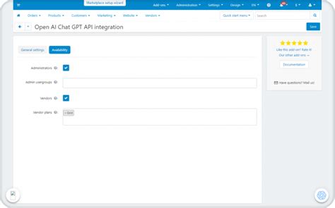 AI Assistant Chat GPT On Admin Panel