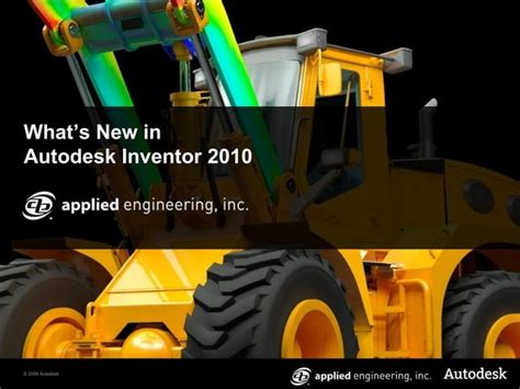 Whats New In Autodesk Inventor 2010 Ppt Computing Technology And Computing