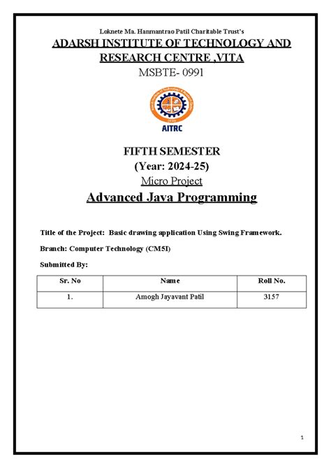 Ajp Its Is Ajp Microproject On Grocery List Management Application Loknete Ma Hanmantrao