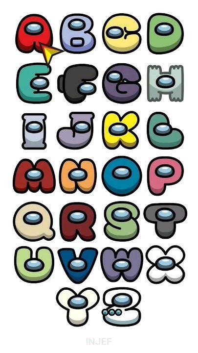 Among Us Alphabet Lore│meme Graffiti Words Cute Doodles Alphabet