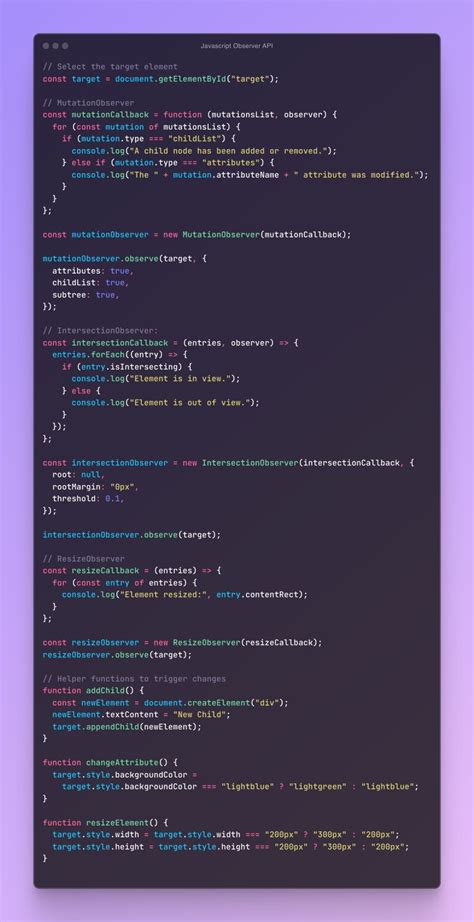 Muhammad Zain 🇵🇸 On Linkedin The Observer Api In Javascript Allows You