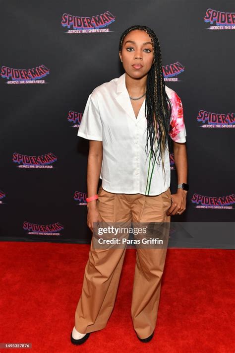 Renee Montgomery Attends The Spider Man Across The Spider Verse