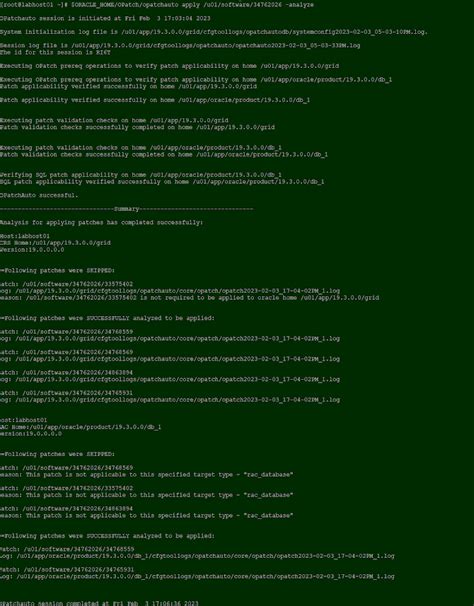 My Oracle Dba Notes Patching 19c Rac Environment With The Updated Version Of January 2023