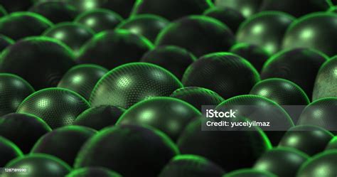 회전 빛나는 녹색 금속 공 구체 추상 적 배경 3d 일러스트 렌더 0명에 대한 스톡 사진 및 기타 이미지 0명 3차원 형태 과학 Istock