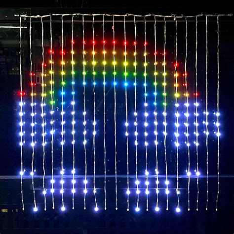 22m 400l App Control Christmas Smart Rgb Pixel Addressable Curtain Lights Party App Control Led