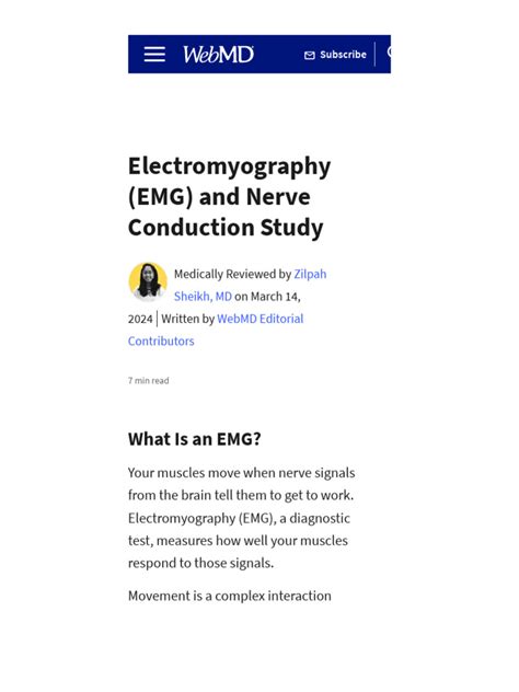 Electromyogram Emg Test And Nerve Conduction Study Ncs Pdf